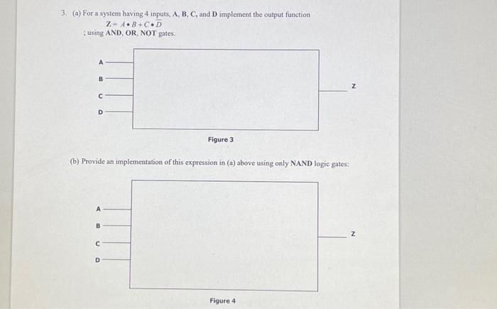 Solved 3a submit a sketch of the implementation of the | Chegg.com