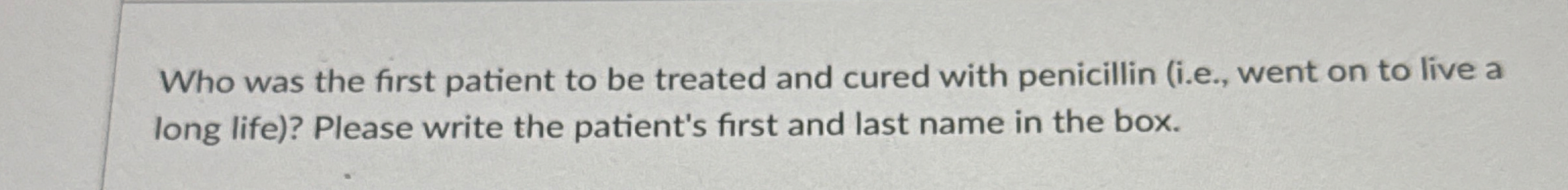Solved Who was the first patient to be treated and cured | Chegg.com