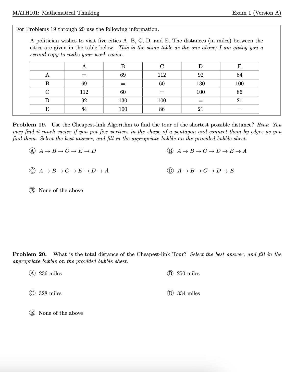 Solved Problem 20. ﻿What is the total distance of the | Chegg.com