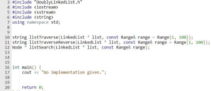 Solved 10.5 hs-Dummy Linked Lists - listTraverse Description | Chegg.com