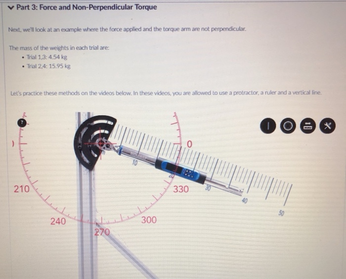 Solved toko oblikov Part 3: Force and Non-Perpendicular | Chegg.com