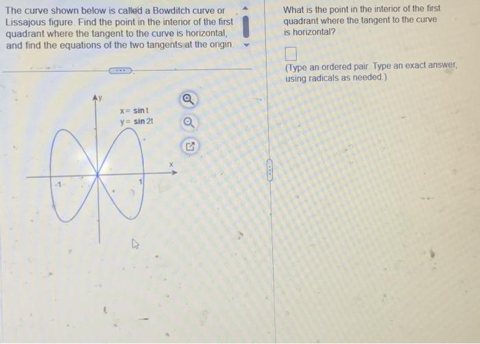 Solved The curve shown below is called a Bowditch curve or | Chegg.com