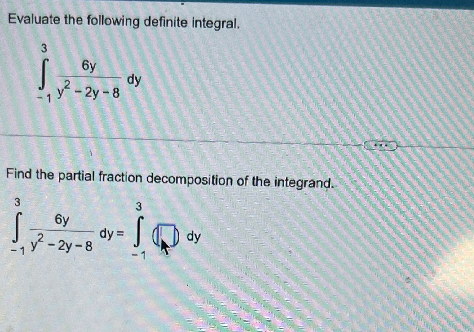 Solved Evaluate the following definite | Chegg.com