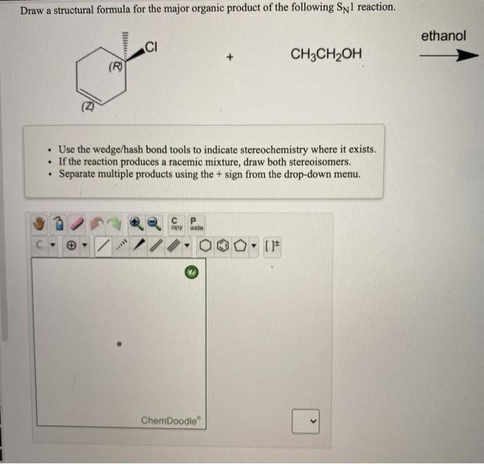 Solved Draw a line-angle formula for the major organic | Chegg.com