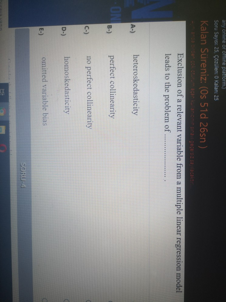 Solved SORU-1 Based on the following GRETL output, which one | Chegg.com