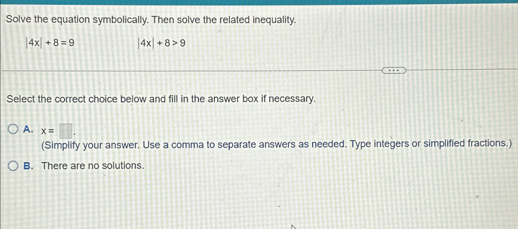 Solved Solve the equation symbolically. Then solve the | Chegg.com