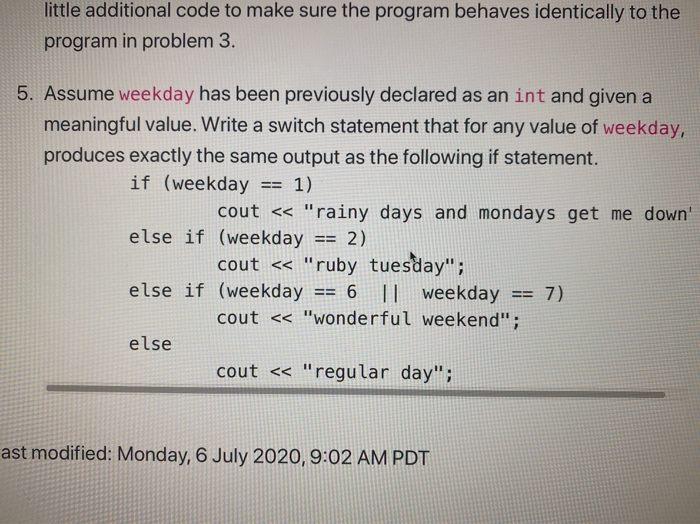 Solved little additional code to make sure the program | Chegg.com