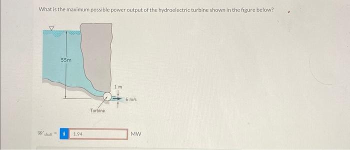 Solved What is the maximum possible power output of the | Chegg.com
