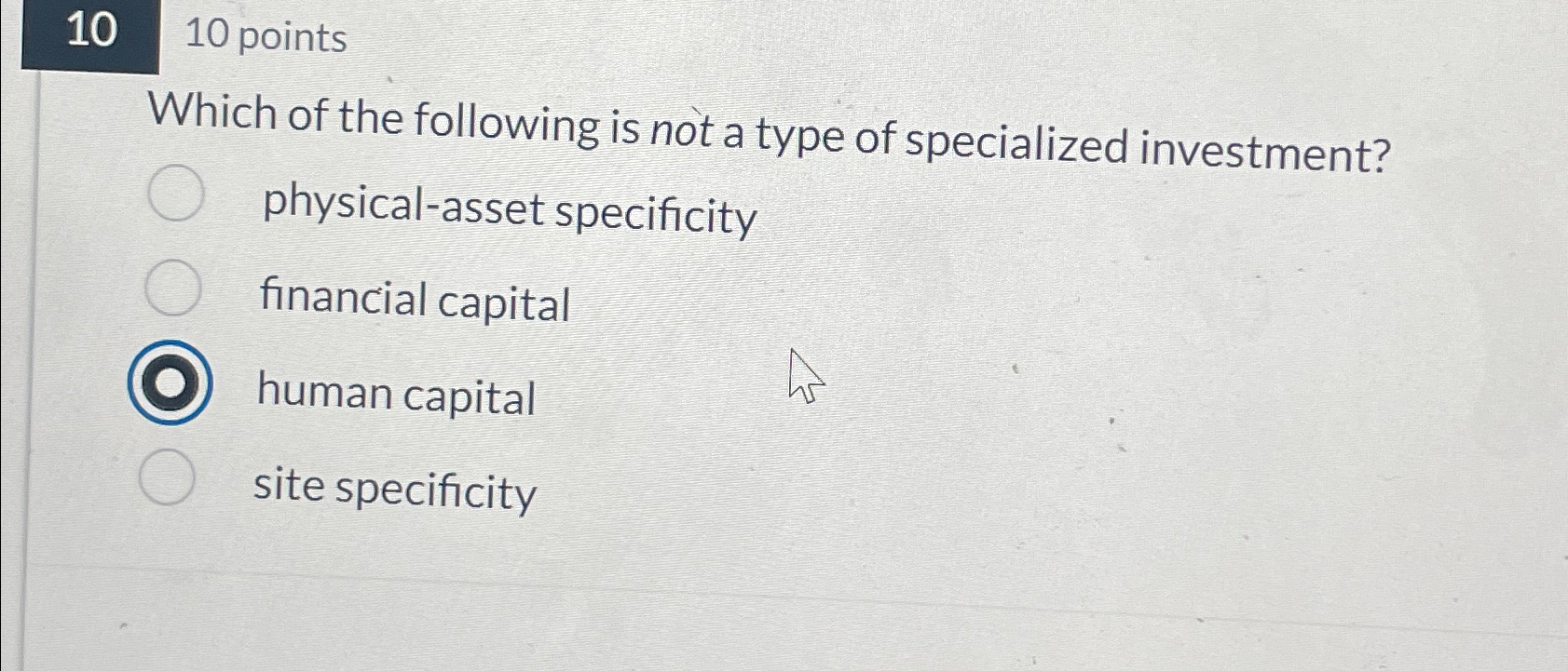 Solved 1010 ﻿pointsWhich of the following is not a type of | Chegg.com