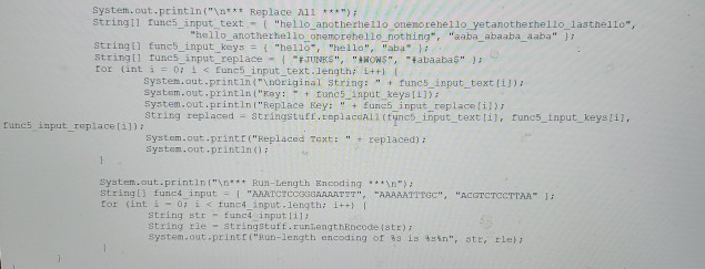 Solved 1 String Stuff Create a class StringStuff and the | Chegg.com
