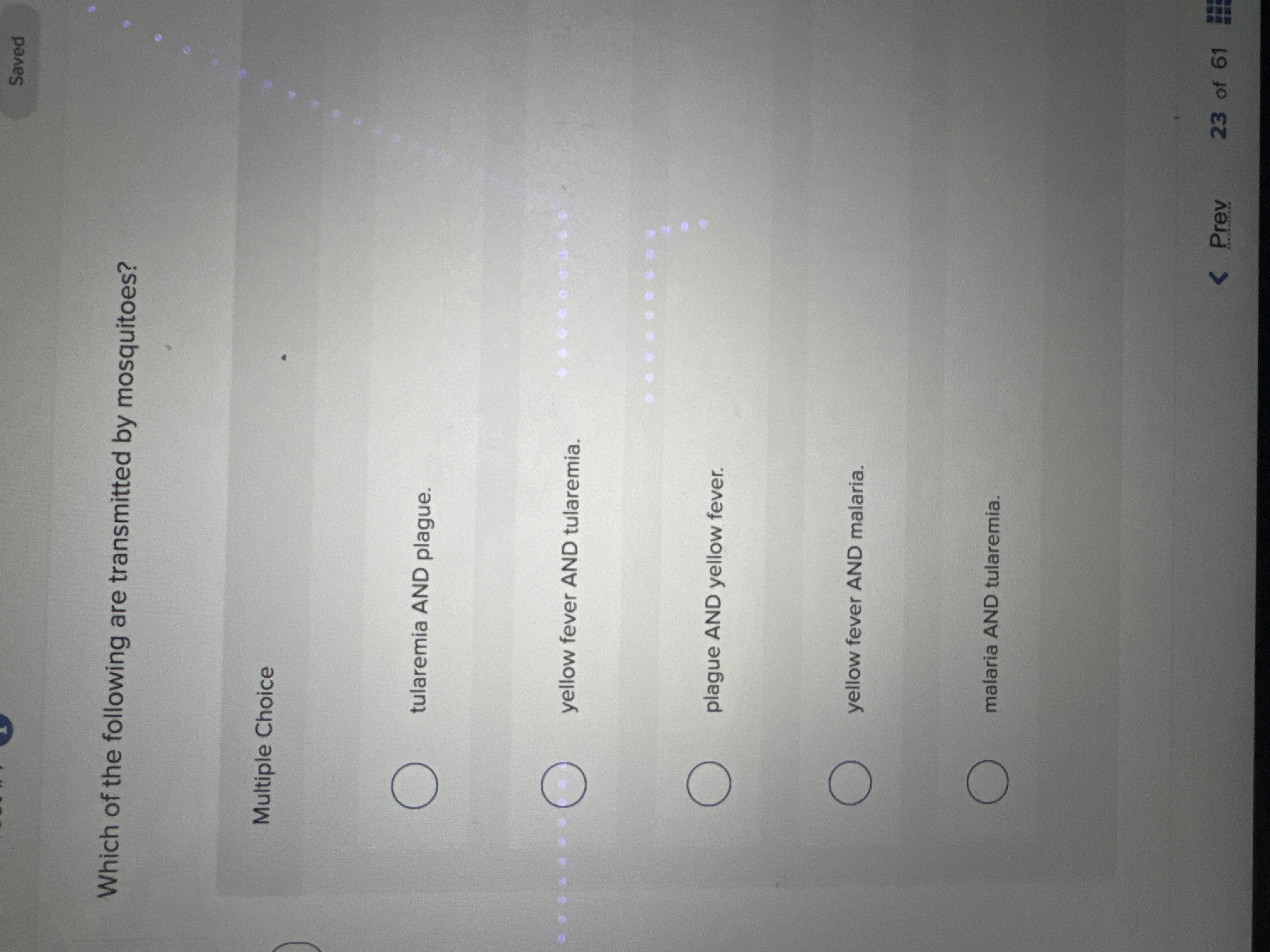 Solved Which of the following are transmitted by | Chegg.com