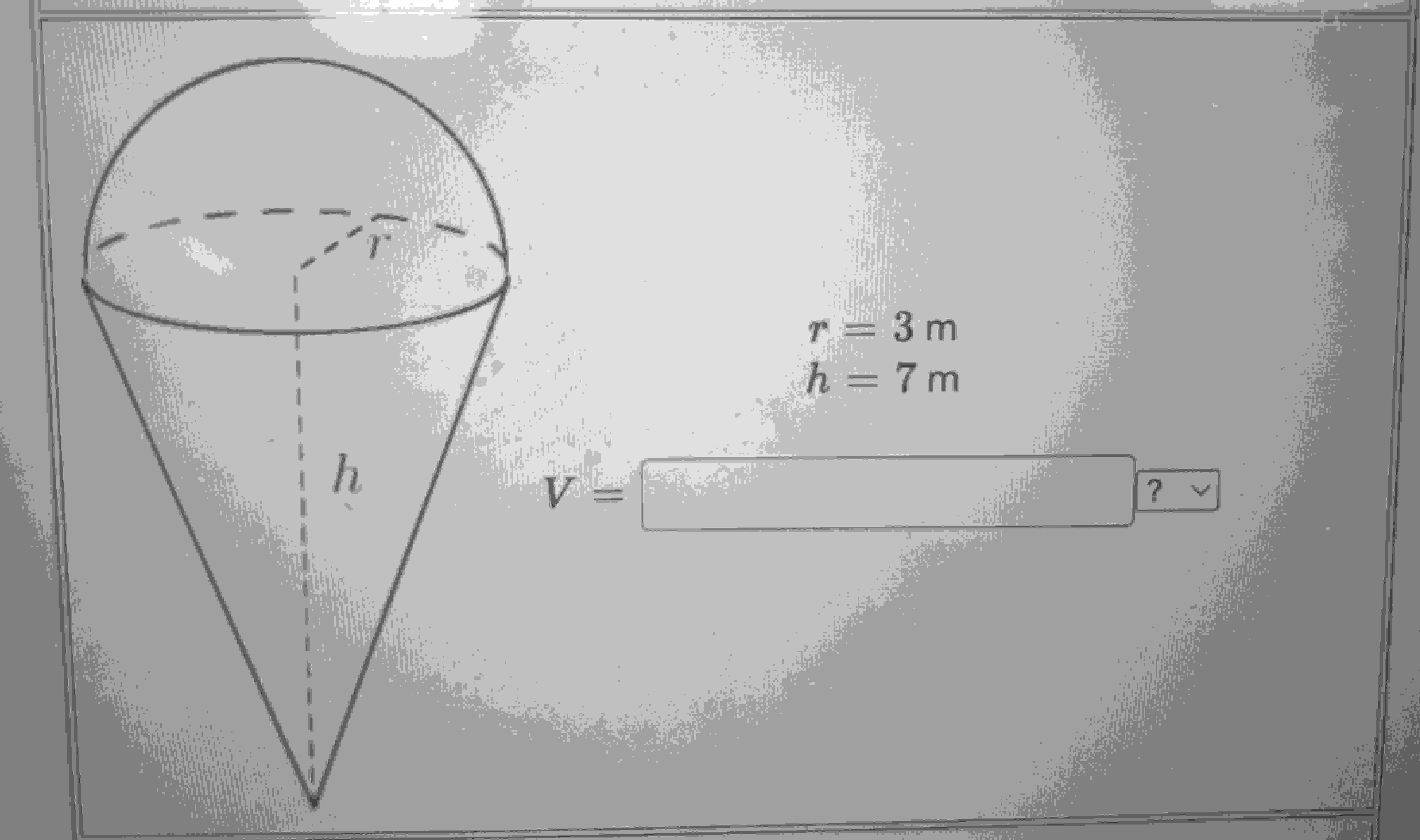 Solved Find the exact volume of each, in terms of \pi | Chegg.com