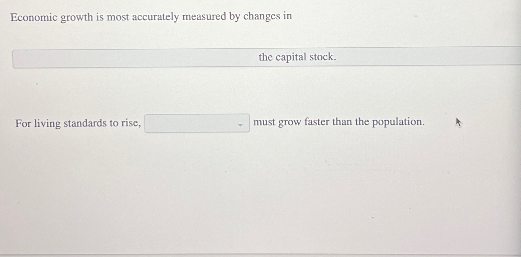 Solved Economic growth is most accurately measured by | Chegg.com