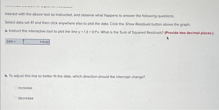 Solved Instructions: Use the interactive tool as directed to | Chegg.com