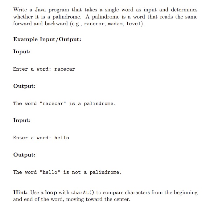 Solved Write a Java program that performs and follows these | Chegg.com