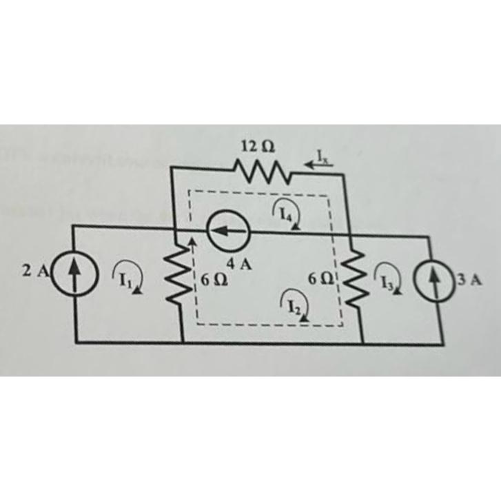 Solved use mesh analysis to find Ix ( ﻿x current) | Chegg.com