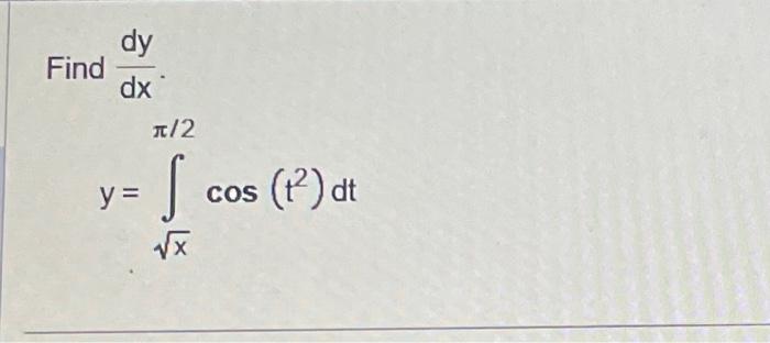 Solved \\( \\begin{array}{l}\\frac{d y}{d x} \\\\ | Chegg.com