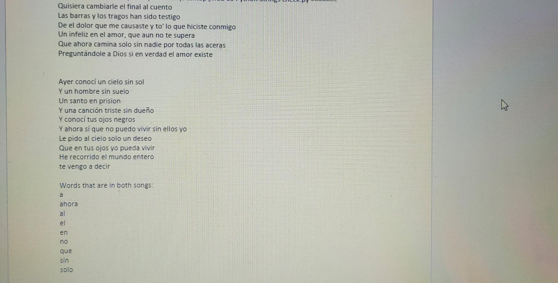 Solved In Python, having trouble with this returning the | Chegg.com