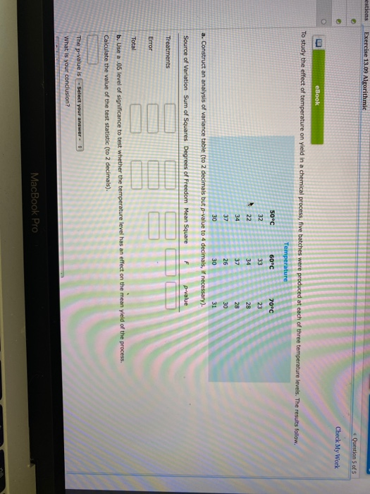 Solved estions Exercise 13.09 Algorithmic Question 5 of 5 | Chegg.com Solved estions Exercise 13.09 Algorithmic Question 5 of 5 | Chegg.com