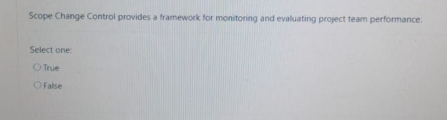 Solved Scope Change Control provides a framework for | Chegg.com