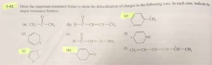 Solved Draw the important resonance forms to show the | Chegg.com