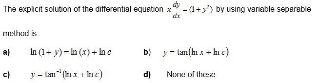 Solved The explicit solution of the differential equation x | Chegg.com