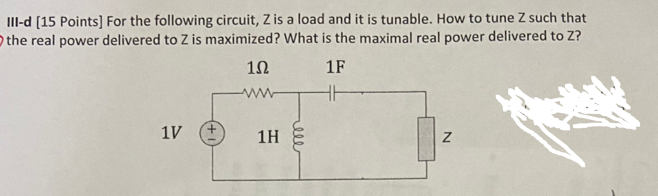 For the following circuit, Z is a load and it is | Chegg.com