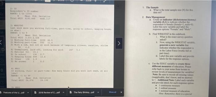 1. The Sample a What is the total maniple wite (N) | Chegg.com