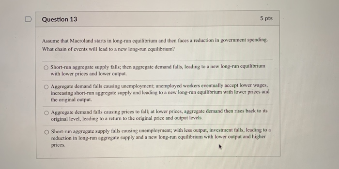 Solved 5 pts Question 1 (Figure: Predicting Aggregate Demand | Chegg.com