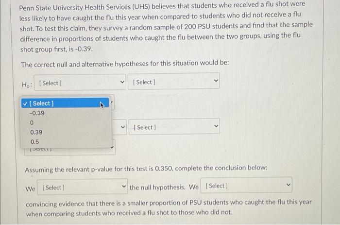 Solved Penn State University Health Services (UHS) believes | Chegg.com