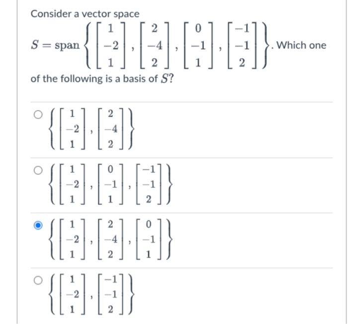 Solved Consider a vector space | Chegg.com