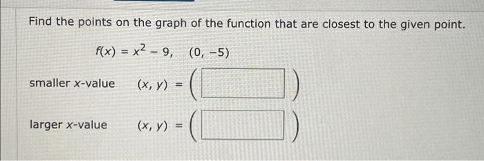 Solved Find the points on the graph of the function that are | Chegg.com