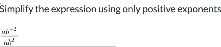 Solved Simplify the expression using only positive | Chegg.com