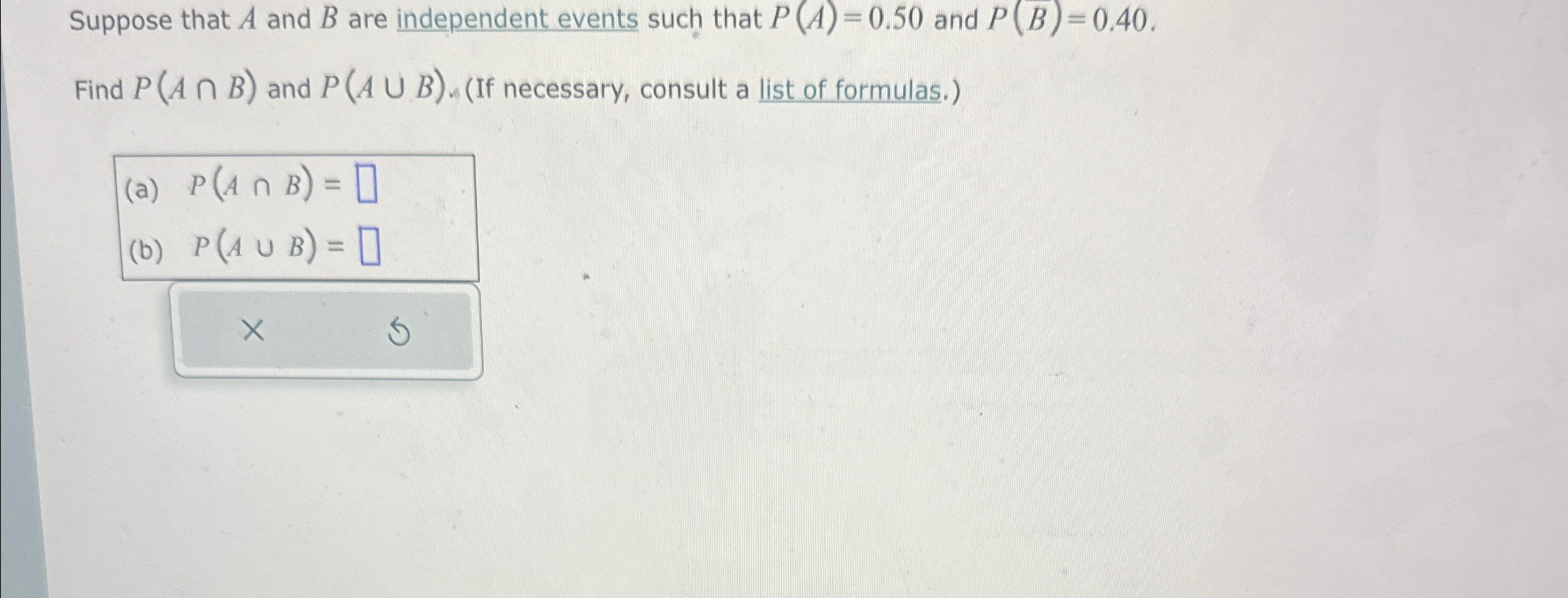 Solved Suppose that A and B ﻿are independent events such | Chegg.com