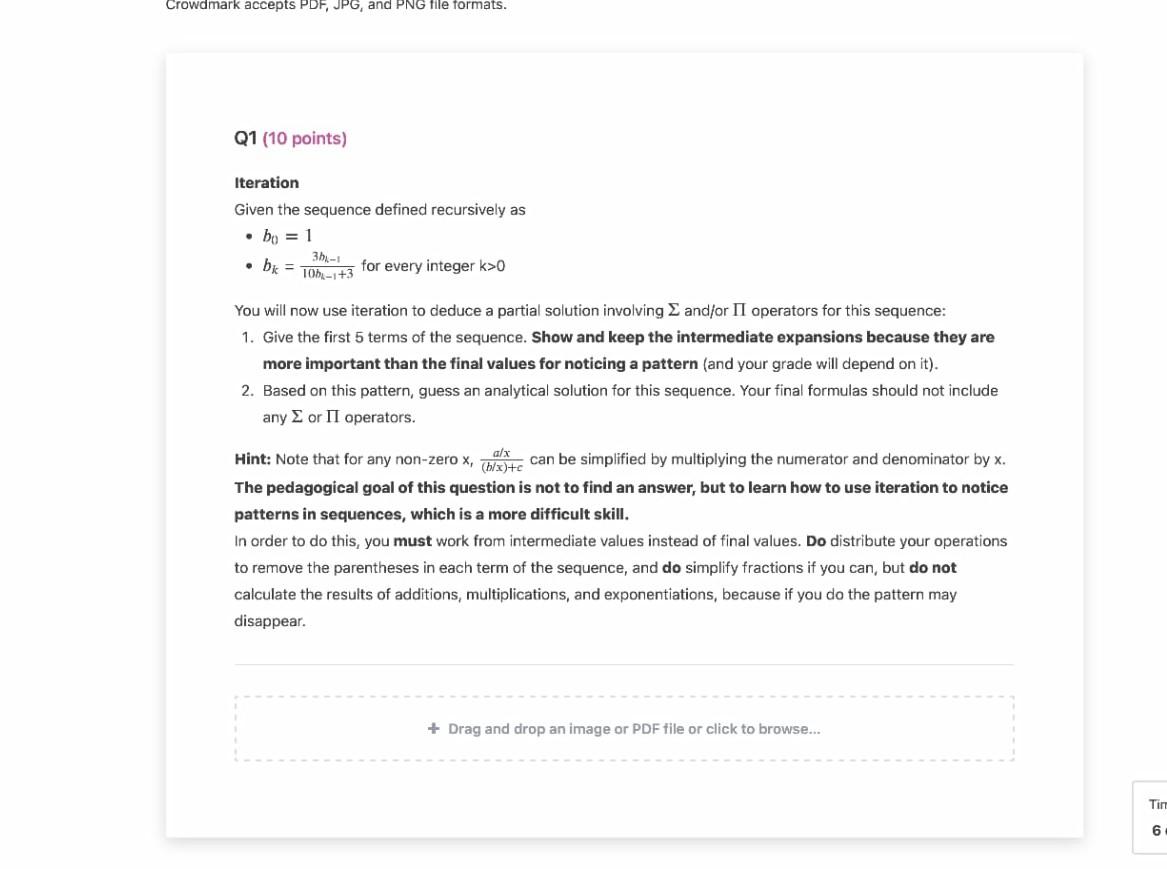 Solved Q2-pg3 (10 points) Analysis of Algorithm - Part 3 of | Chegg.com