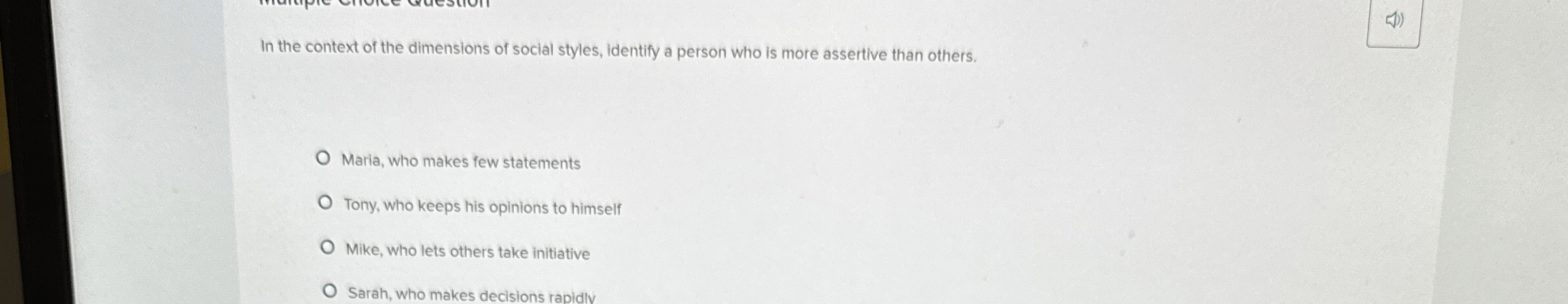 Solved In the context of the dimensions of social styles, | Chegg.com