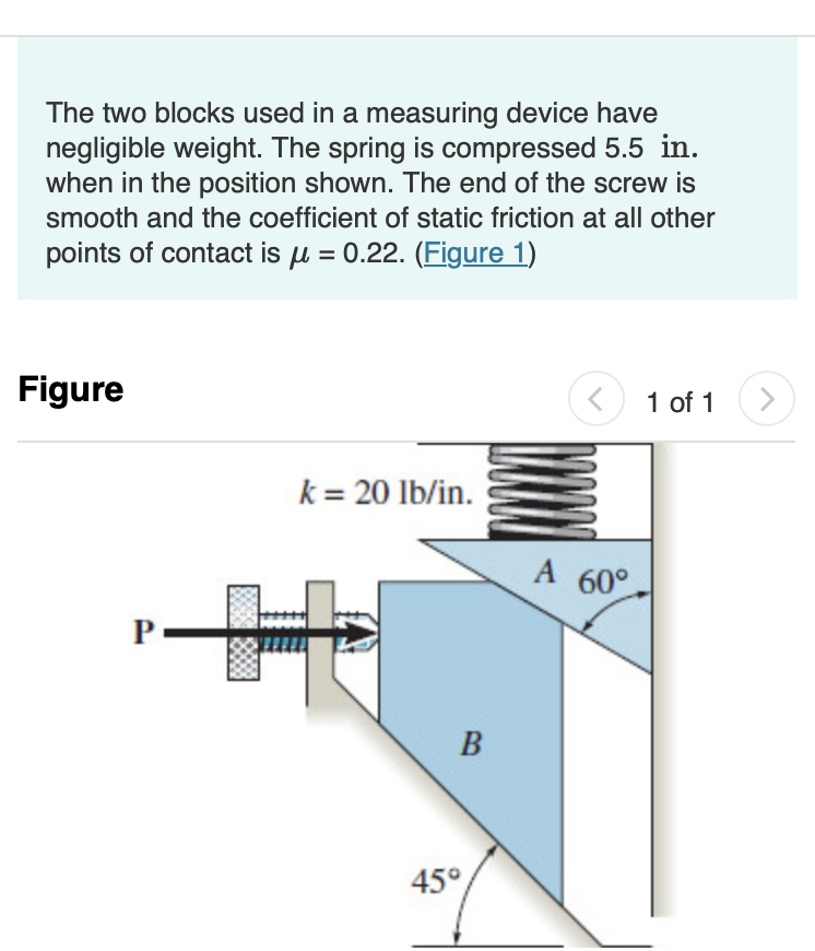 Solved The two blocks used in a measuring device have | Chegg.com