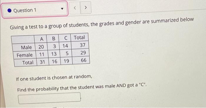 Solved Question 1 Giving a test to a group of students, | Chegg.com