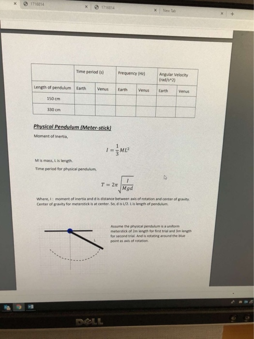 Solved EXPERIMENT #9 ROTATIONAL DYNAMICS (STUDY GUIDE) 1. | Chegg.com