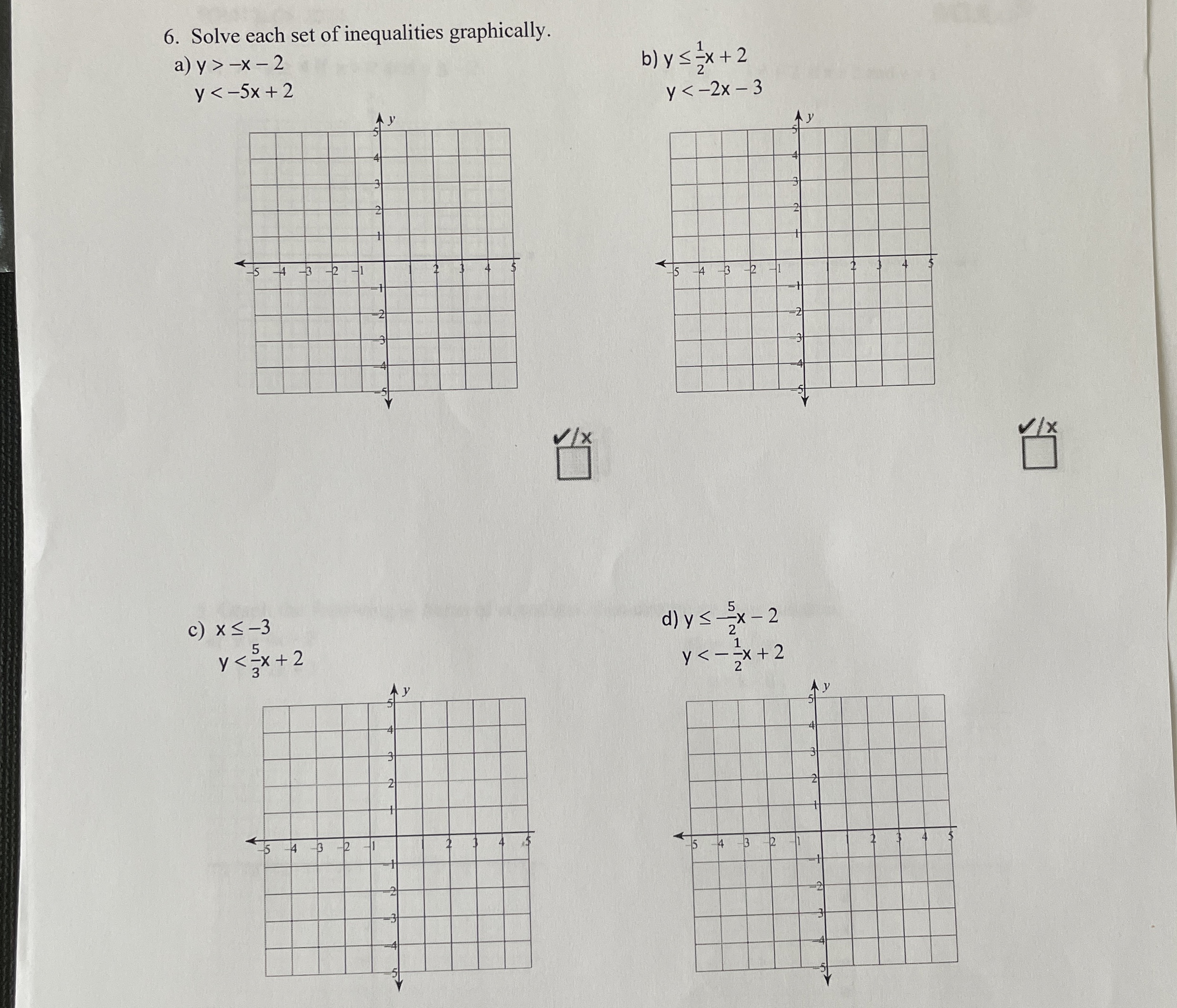 Solved Solve each set of inequalities | Chegg.com