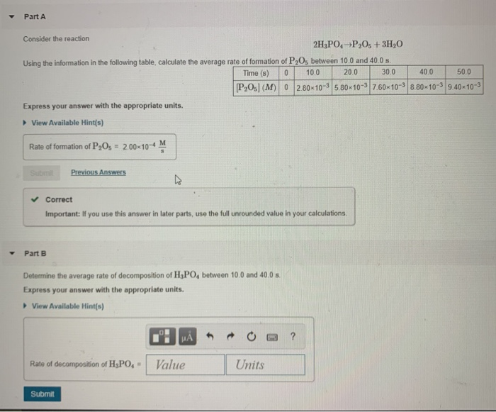 Solved - Part A Consider the reaction 2H3PO, P,05 + 3H20 | Chegg.com