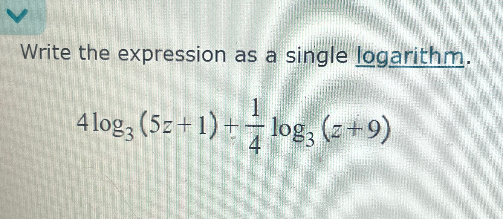 Solved Write the expression as a single | Chegg.com