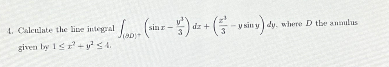 Solved Calculate the line integral | Chegg.com