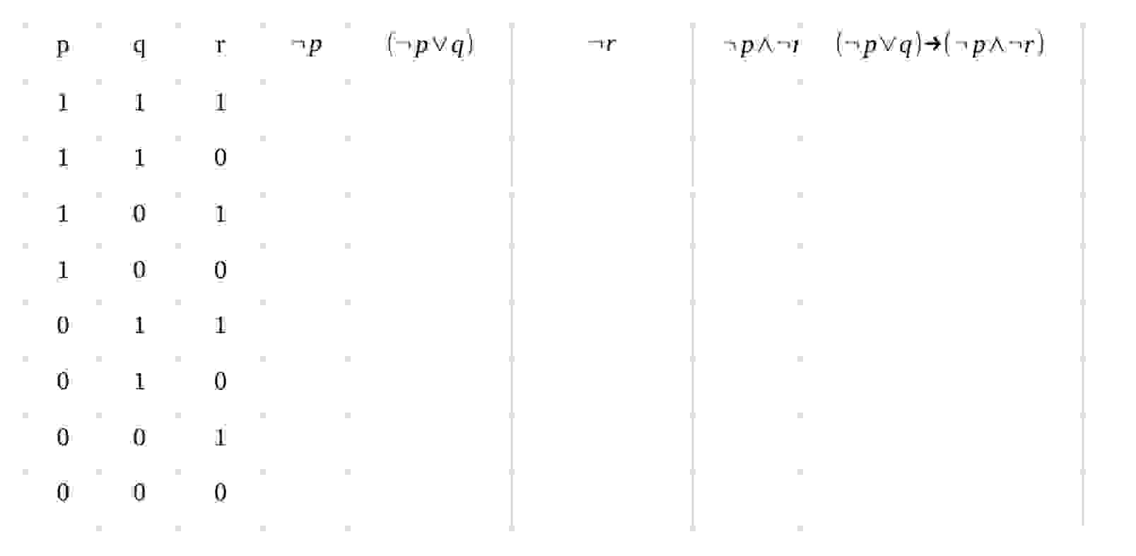 Solved Please fill out the truth table | Chegg.com
