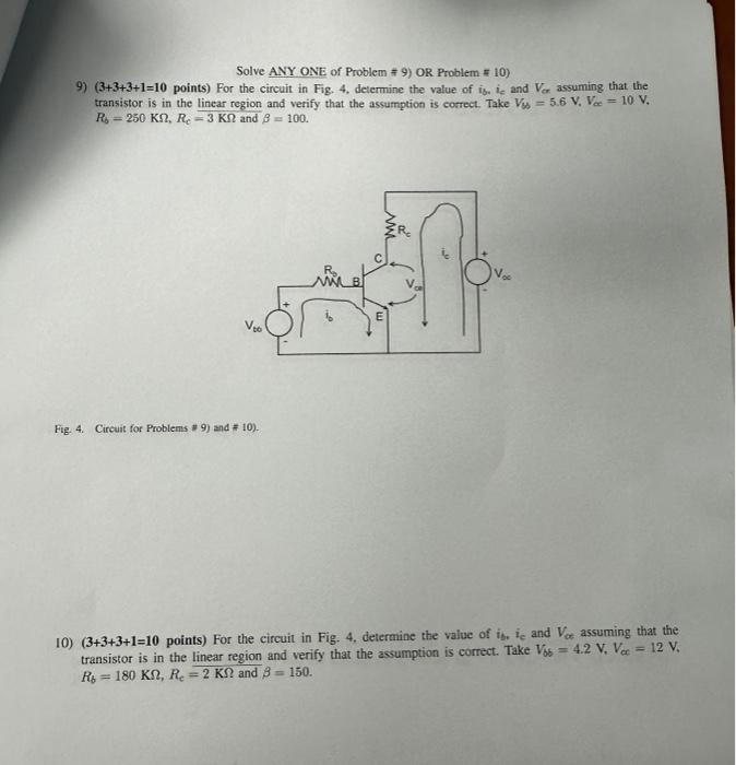 Solved Solve ANY ONE of Problem * 9) OR Problem * 10) 9) | Chegg.com