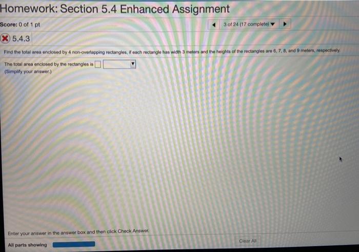 Solved Homework Section 5 4 Enhanced Assignment Score 0 Of