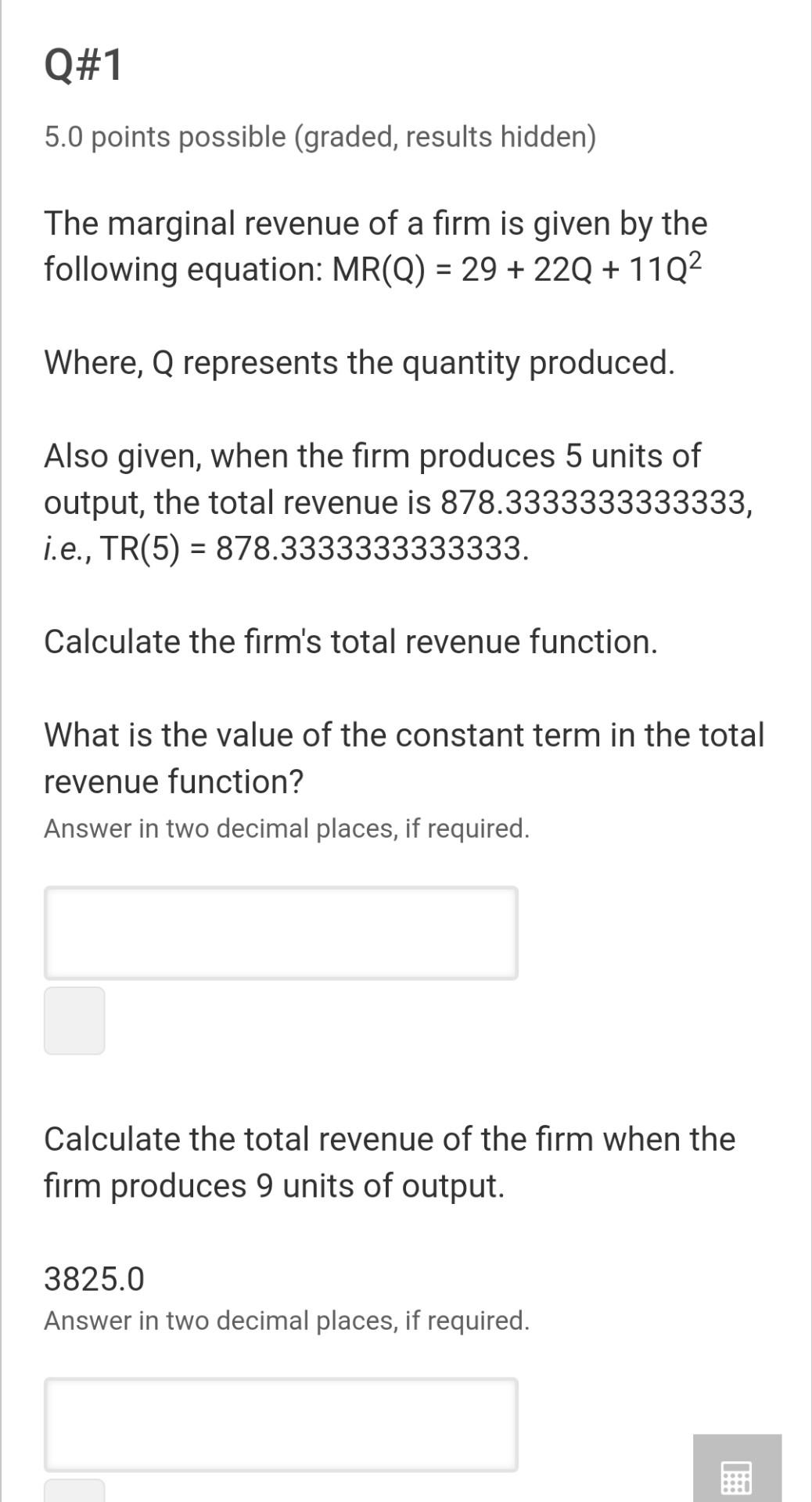 Solved Q\#1 5.0 points possible (graded, results hidden) The | Chegg.com