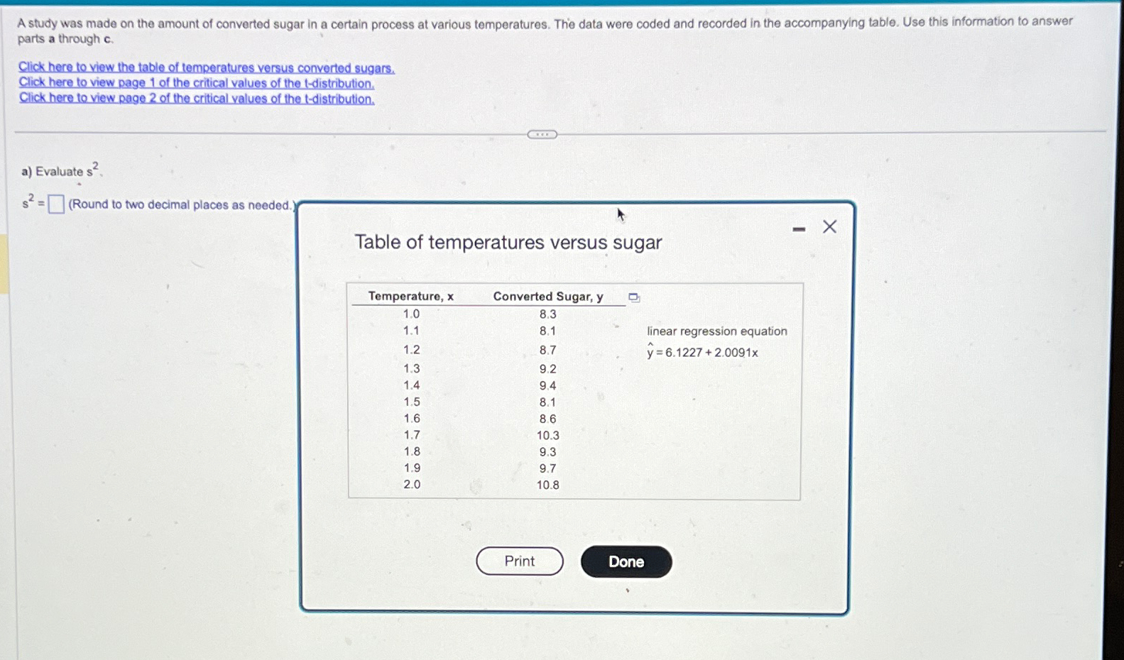 Solved parts a through cClick here to view the table of | Chegg.com