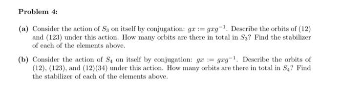 Solved (a) Consider the action of S3 on itself by | Chegg.com