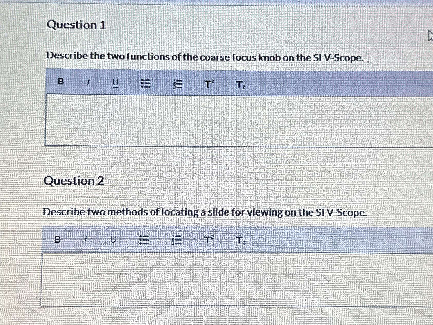 Solved Question 1Describe the two functions of the coarse | Chegg.com